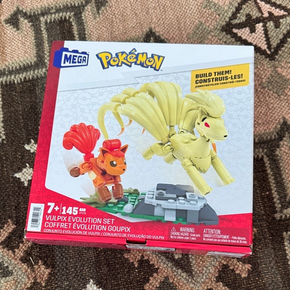 Mega Bloks | Toys | Mega Pokmon Vulpix Evolution Building Set Red And ...